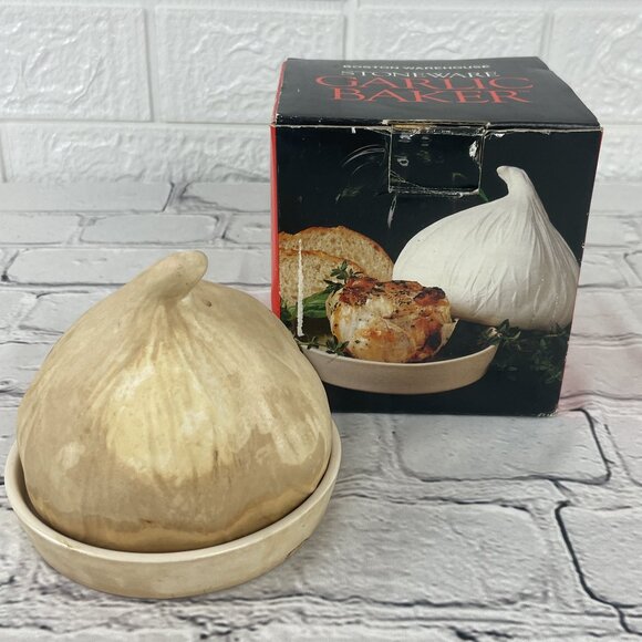 Boston Warehouse | Kitchen | Boston Warehouse Stoneware Garlic Baker ...